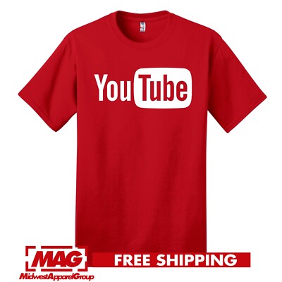 YOUTUBE RED T-SHIRT You Tube Tech Shirt Tee Tshirt Channel Video Upload ...