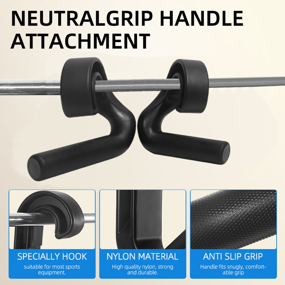 Neutral Grip Handle Pulls Up Handle Non Slip Angled Grip Handle for Gym ...