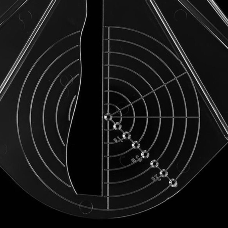 Transparent Center Finder for Square Round Octagons Hexagon Stock ...