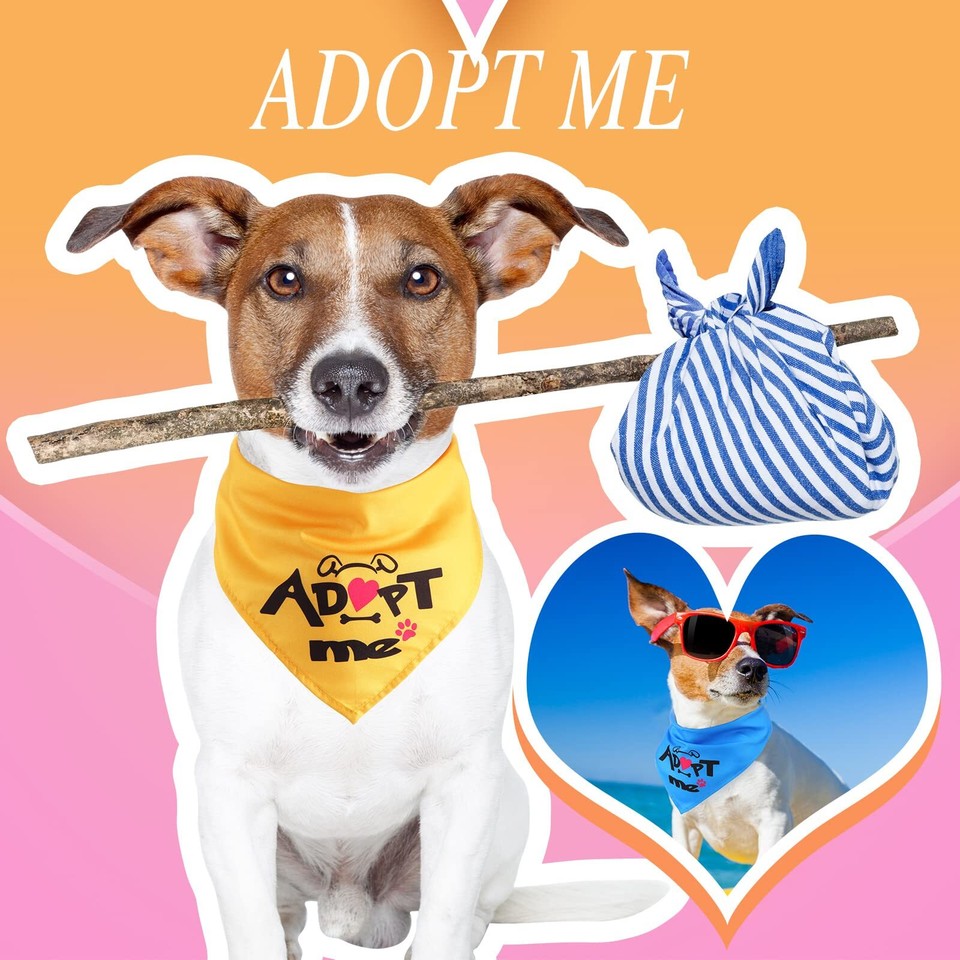 20 Pack Adopt Me Bandana Plain Dog Bandanas Adopt Me Triangle Dog ...