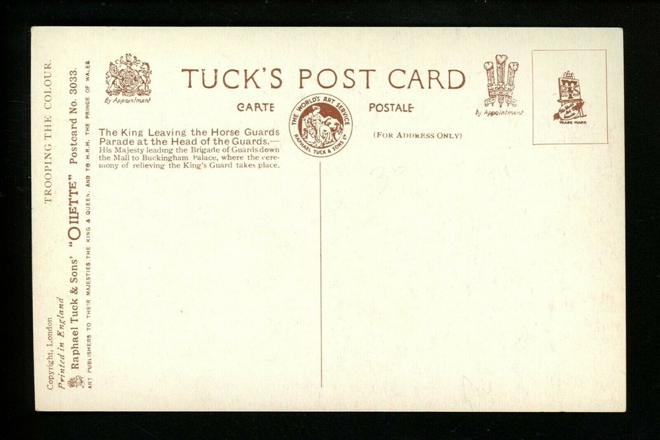 Military postcard London England Soldiers Tuck Oilette #3033 Artist ...