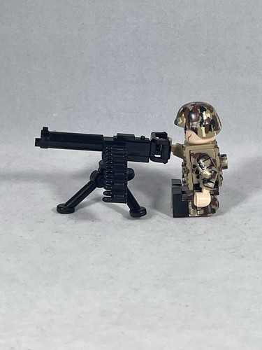 Minigun With Tripod Mount Machine Gun compatible w/ toy brick ...