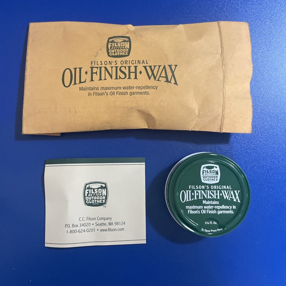 Filson Oil Finish Wax With Original Packaging Unopened Tin | eBay