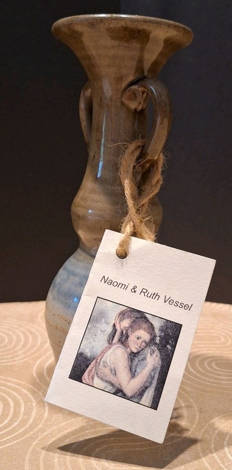 Biblical Women Series Naomi And Ruth Vase Signed Nichols Pottery Nc ...