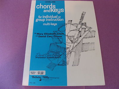 Piano Chords and Keys Glover & Clark Level 1 1968 | eBay