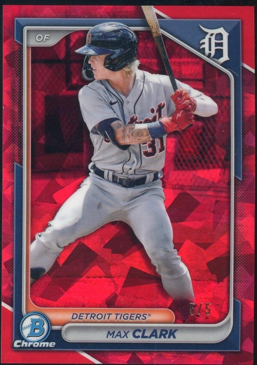 2024 Bowman Chrome Draft Sapphire Edition - Max Clark #BDC-104 Red /5 ...