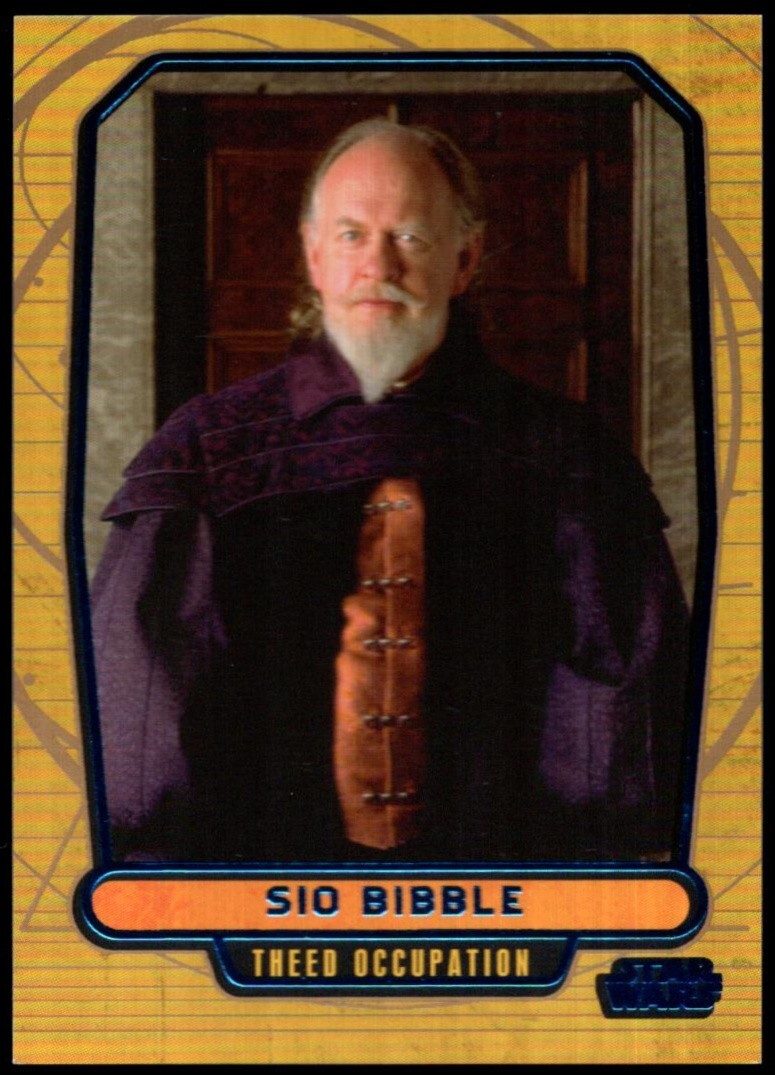 2013 Topps Star Wars Galactic Files 2 "BLUE FOIL" #384...SIO BIBBLE ...