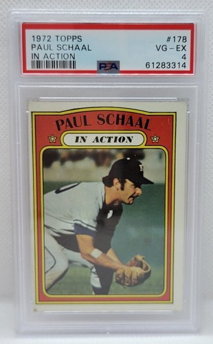1972 Topps Baseball #178 - PSA VG EX 4 - Kansas City Royals - PAUL ...