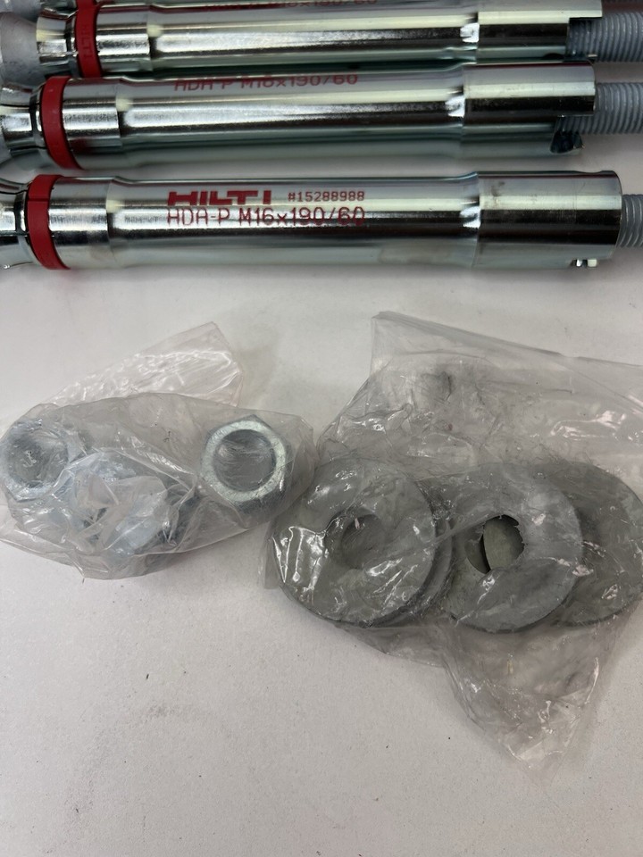 HILTI 331551 Undercut Anchor HDA-P M16 x 190/60 4-Pieces 7613023086819 ...