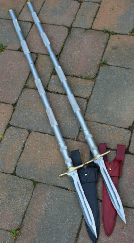 CUSTOM HANDMADE D2-TOOL STEEL HUNTING LONG SPEAR WITH STEEL HANDLE | eBay