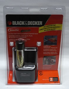 Genuine Black & Decker VP110 gold VersaPak battery + dual port charger ...
