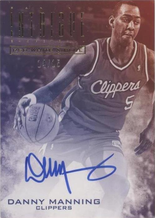 2013-14 Panini Intrigue - Red White and Blue Autographs Danny Manning ...