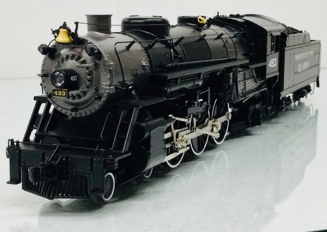 MTH 20-3812-1 US Army Pacific 4-6-2 Steam Engine # 493 w/Tender 3 Rail ...
