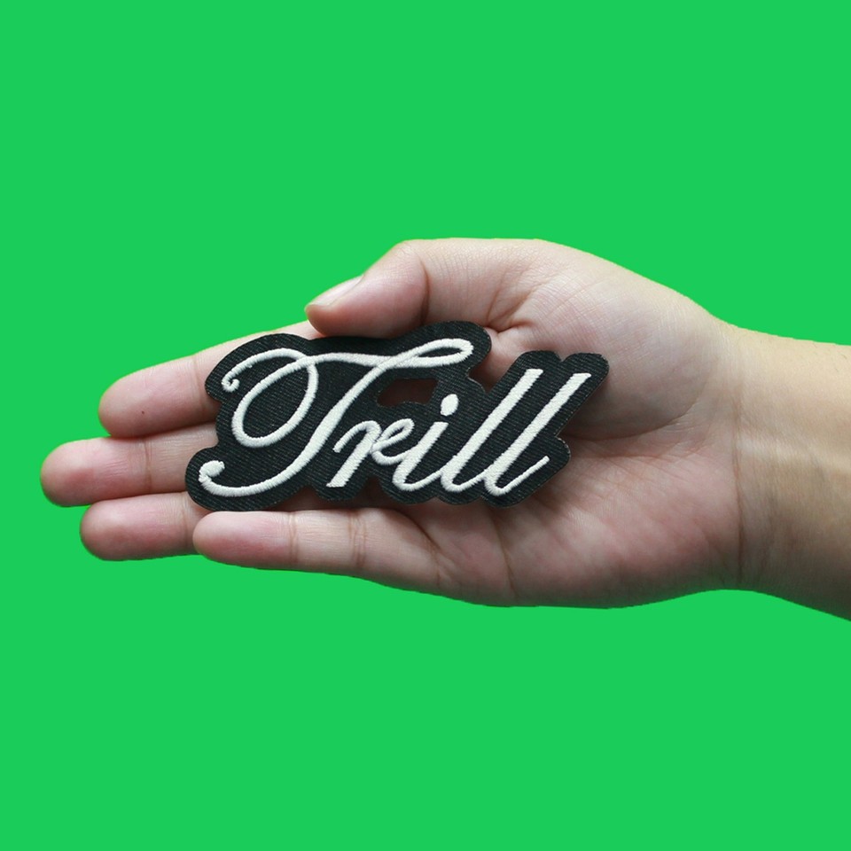 Houston Rapper Trill Script Patch Sweet James Jones Embroidered Iron On ...