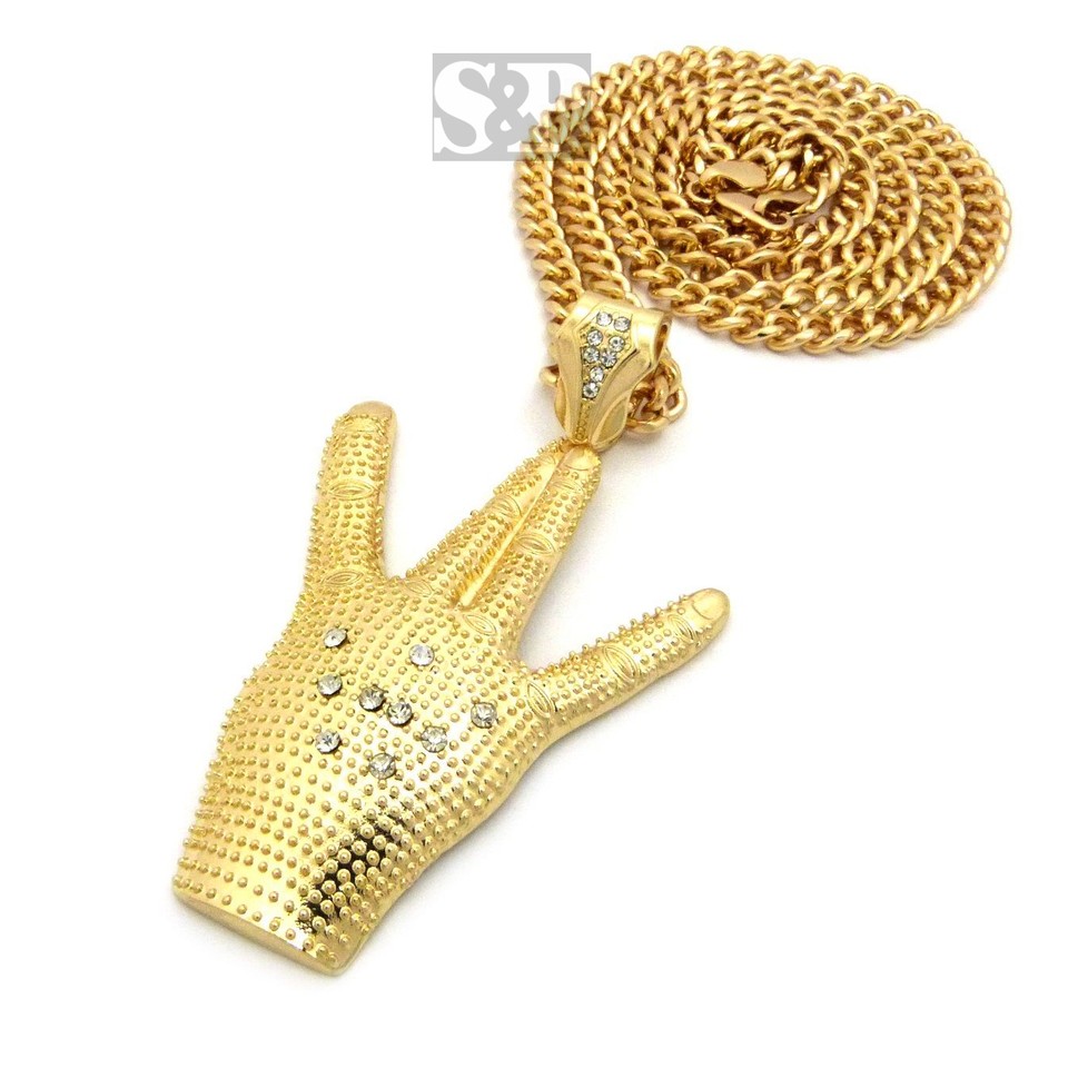 Hip Hop 2Pac West Side Hand Micro Pendant W/ 36" Cuban Link Chain ...