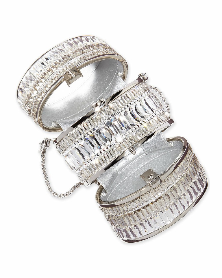 JUDITH LEIBER EVENING BAG REFLECTIONS JAPANESE INRO STYLE UNIQUE TRIPLE ...