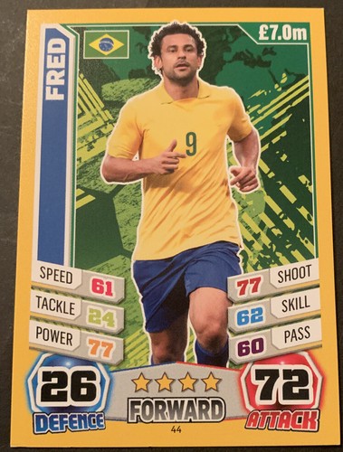 2014 Brazil World Cup Match Attax Fred Trading Card #44 | eBay.de
