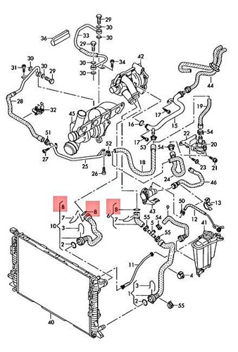 NEW AUDI Q5 83B 8RB COOLANT HOSE 8R0121055AB ORIGINAL | eBay