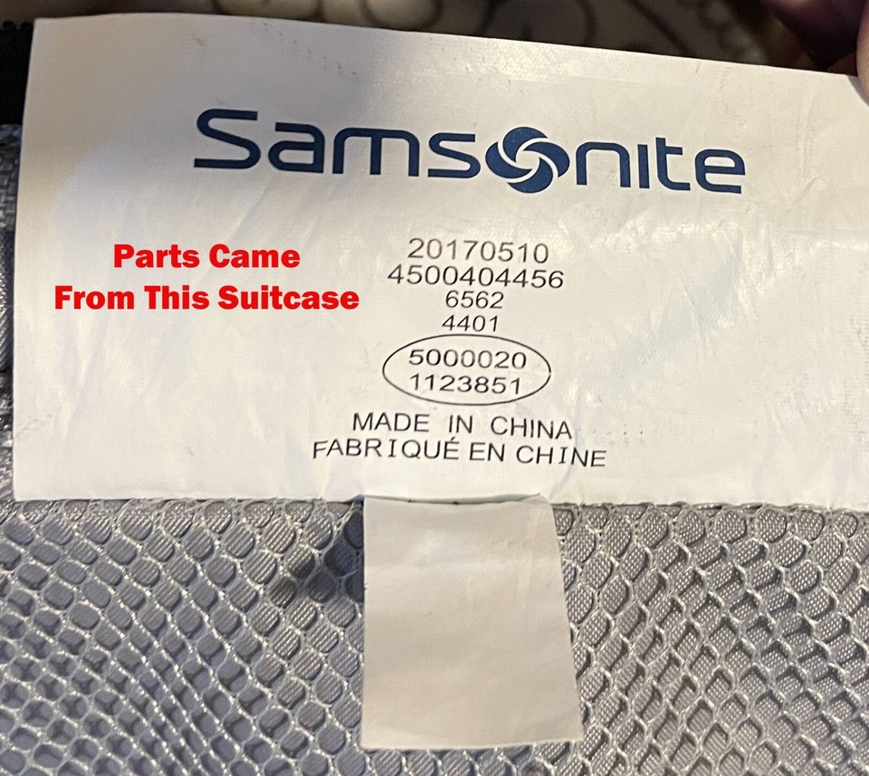 Samsonite Luggage Logo Travel Suitcase Part Handle Zipper Pulls Screws ...