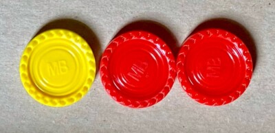 3 Connect Four Game Replacement Pieces Milton Bradley Tokens Red Yellow ...