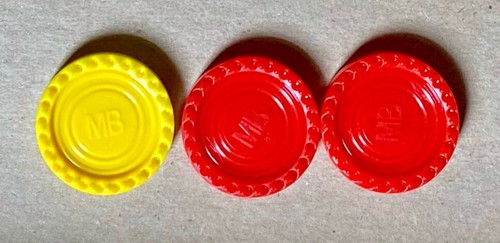 3 Connect Four Game Replacement Pieces Milton Bradley Tokens Red Yellow ...