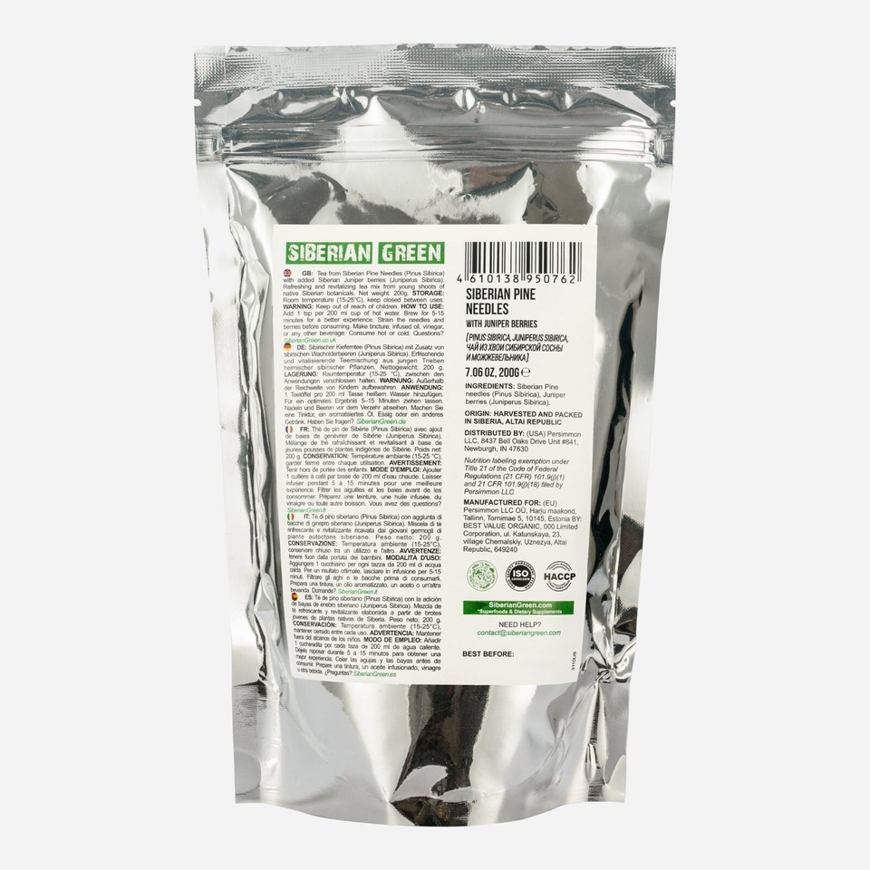 Natural & Organic Pine Needle Tea Powder 200g Wild-Harvested Pinus ...