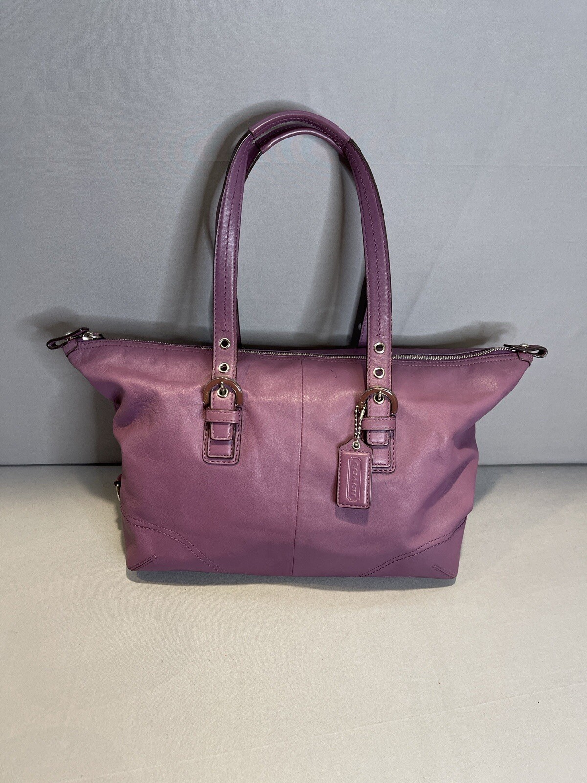 Coach Soho Leather Hobo Satchel Convertible Bag in Be… - Gem