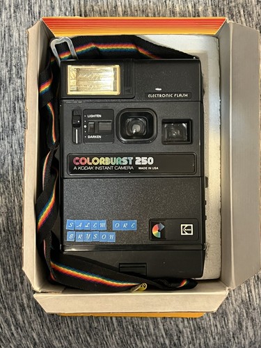 VTG Kodak Colorburst 250 Instant Camera 1978 w/ Original Box & Manual ...