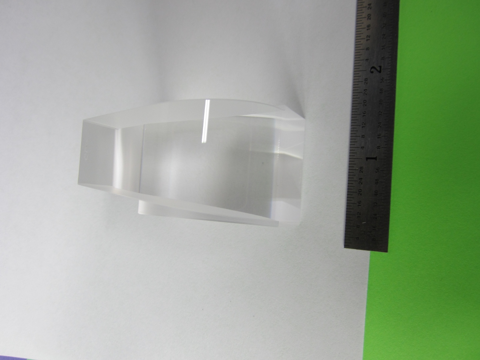 OPTICAL TRUNCATED PRISM CONVEX ?? + COATING LASER OPTICS AS PICTURED ...