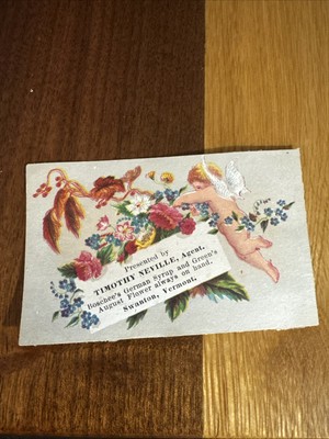 Timothy Neville Trade Card-Agt-Swanton, VT. R478 | eBay