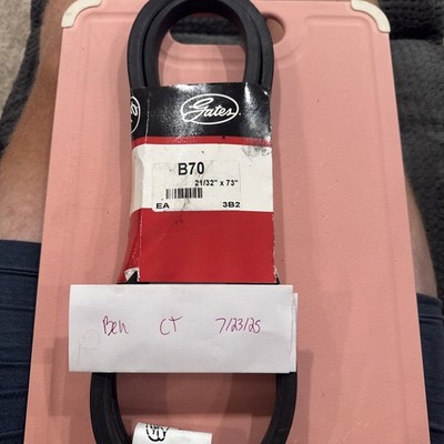 Gates B70 Hi-Power II V-Belt 73.1"L X 21/32"W | eBay
