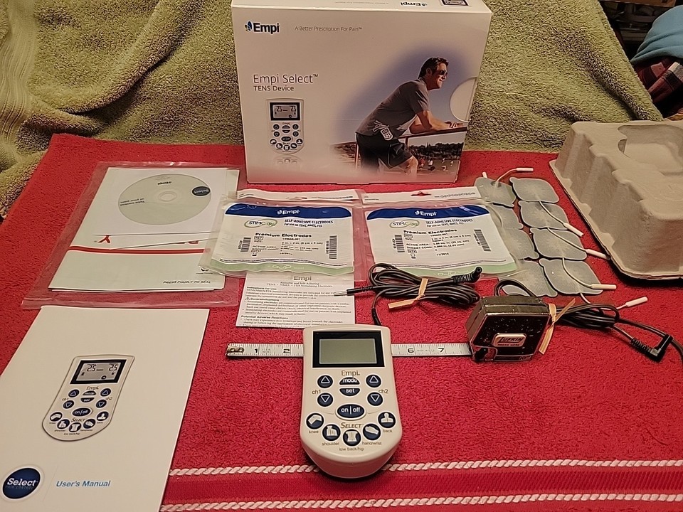 EMPI Select Tens Device, StimCare Self-Adhesive Electrodes and Manual ...