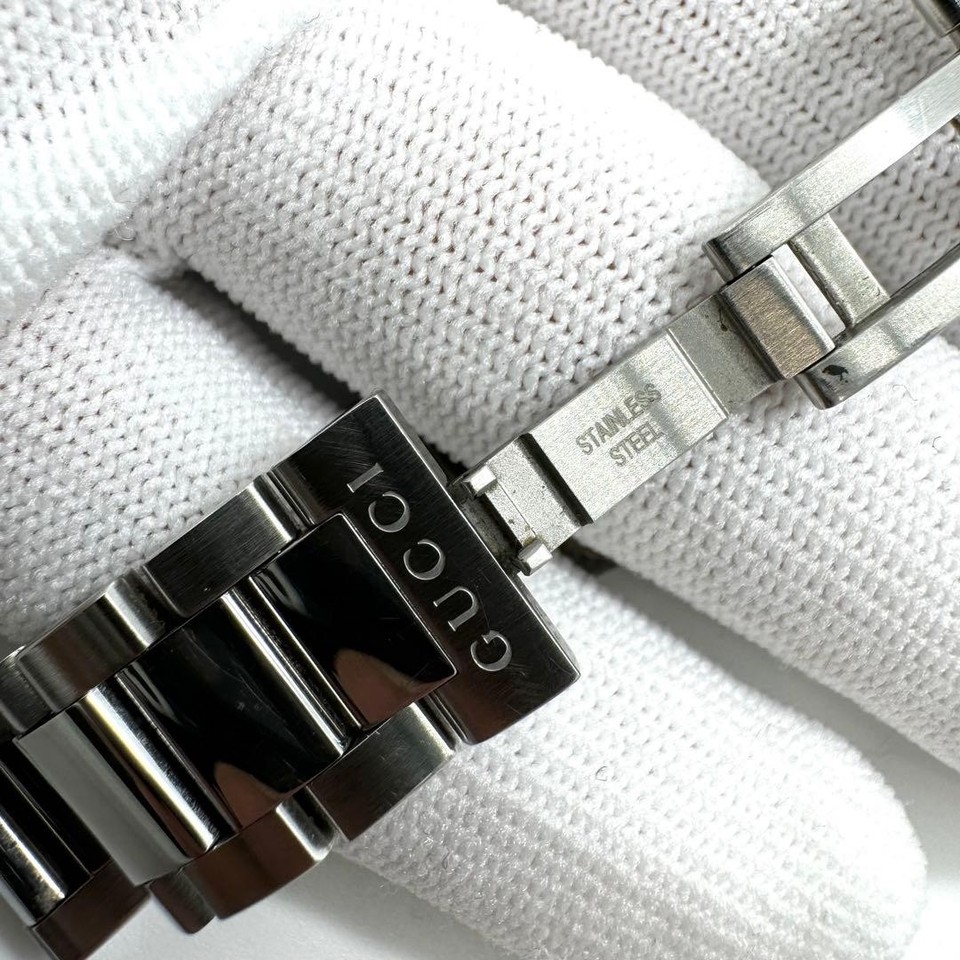 Gucci Watch 126.5 Silver Pink Gold G Logo Used, 6.2 oz, 16cm Wrist | eBay