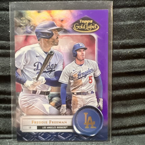 2022 Topps Gold Label - Freddie Freeman #22 Class 1 Purple /99 for sale ...