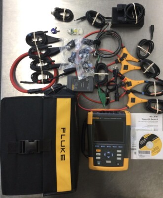 Fluke 435 Series II Power Quality and Energy Analyzer w/ Accessories ...