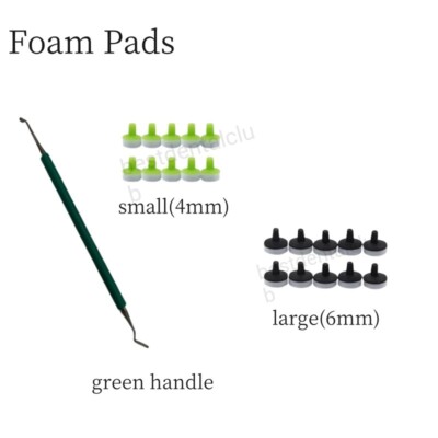 1Set Dental Composite Resin Contouring Instrument Handle Foam Pads ...