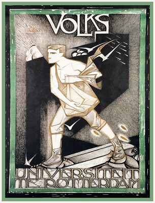 10453.Decor Poster.Room wall interior art design.Deco Dutch University ...