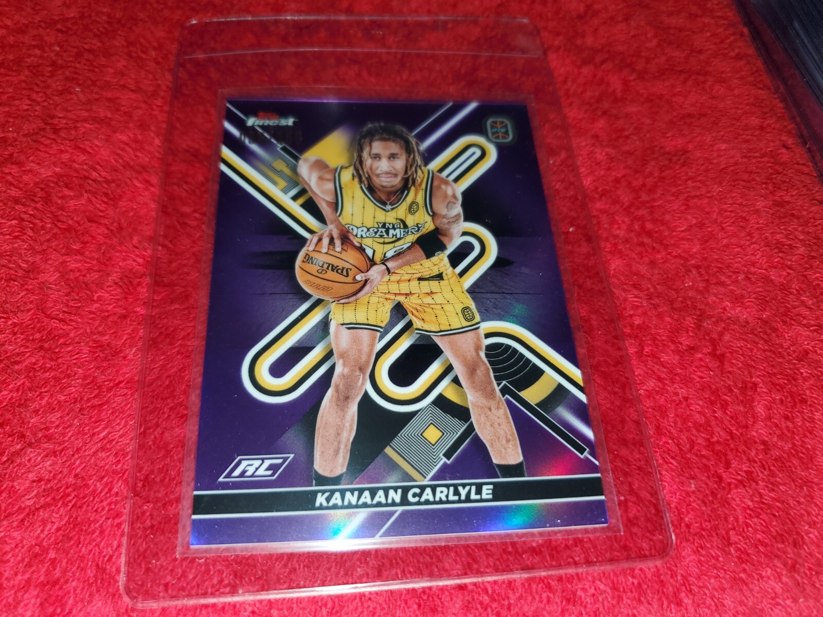 2023 TOPPS FINEST OVERTIME CARD OF KANAAN CARLYLE RC PURPLE 095/250 | eBay