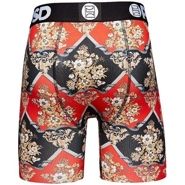 PSD Floral Lux Scroll Diamonds Mesh Front Mesh Back Boxers Mns XXL (44 ...