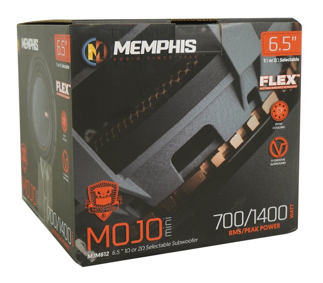 Memphis Audio MJM612 MOJO Mini 6-1/2" Selectable 1-Ohm / 2-Ohm Car ...