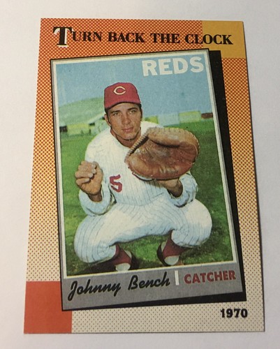 #1990 Topps Baseball Johnny Bench #664 Turn Back The Clock Reds World ...