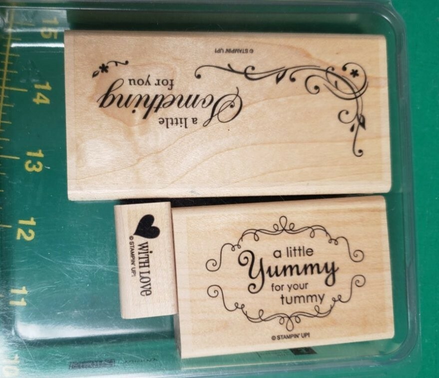 Stampin' Up Yummy Wood Mounted Stamp Set | eBay