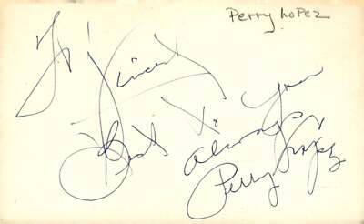 Perry Lopez Signed Auto 3x5 Card Chinatown | eBay