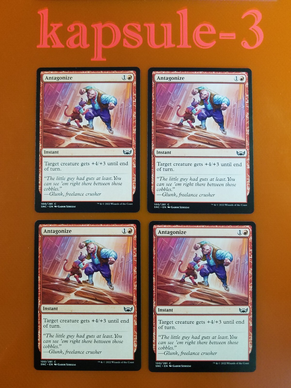 4x Antagonize | Streets of New Capenna | MTG Magic Cards | eBay