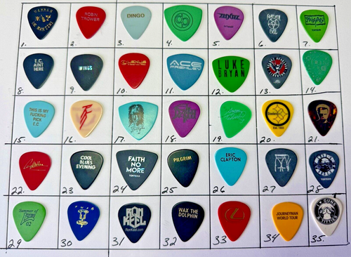 Eric Clapton US Tour 98 Lexus concert Guitar Pick Rare | eBay