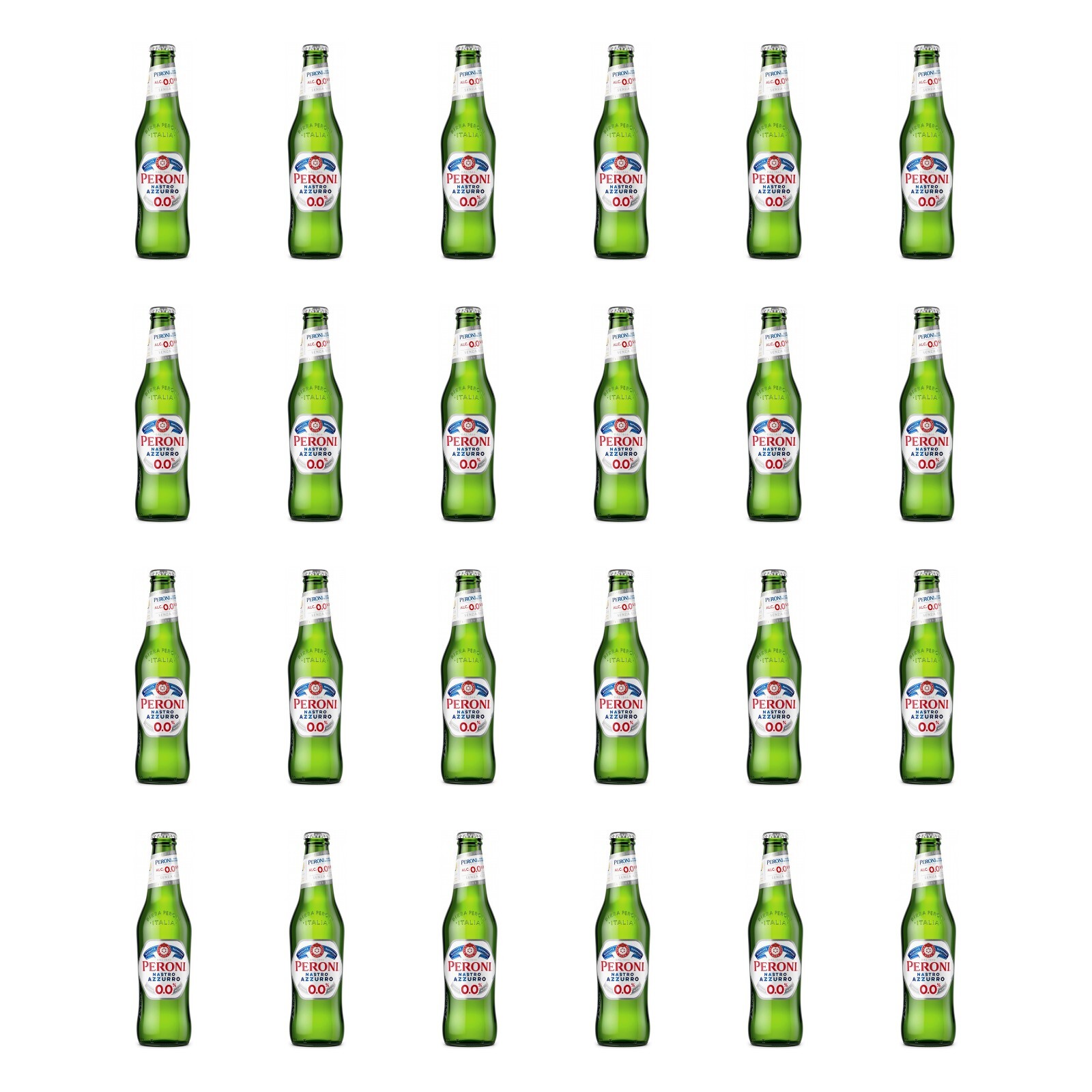 Peroni Nastro Azzurro 0.0% 330ml Glass Bottles - Pack of 24 | eBay