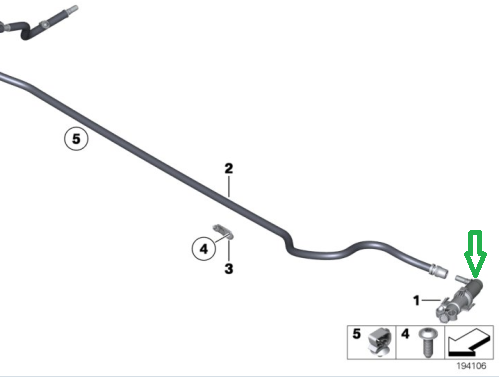 BMW F07 F10 528 535 550 M5 Right Headlamp Washer Nozzle 61677377668 | eBay