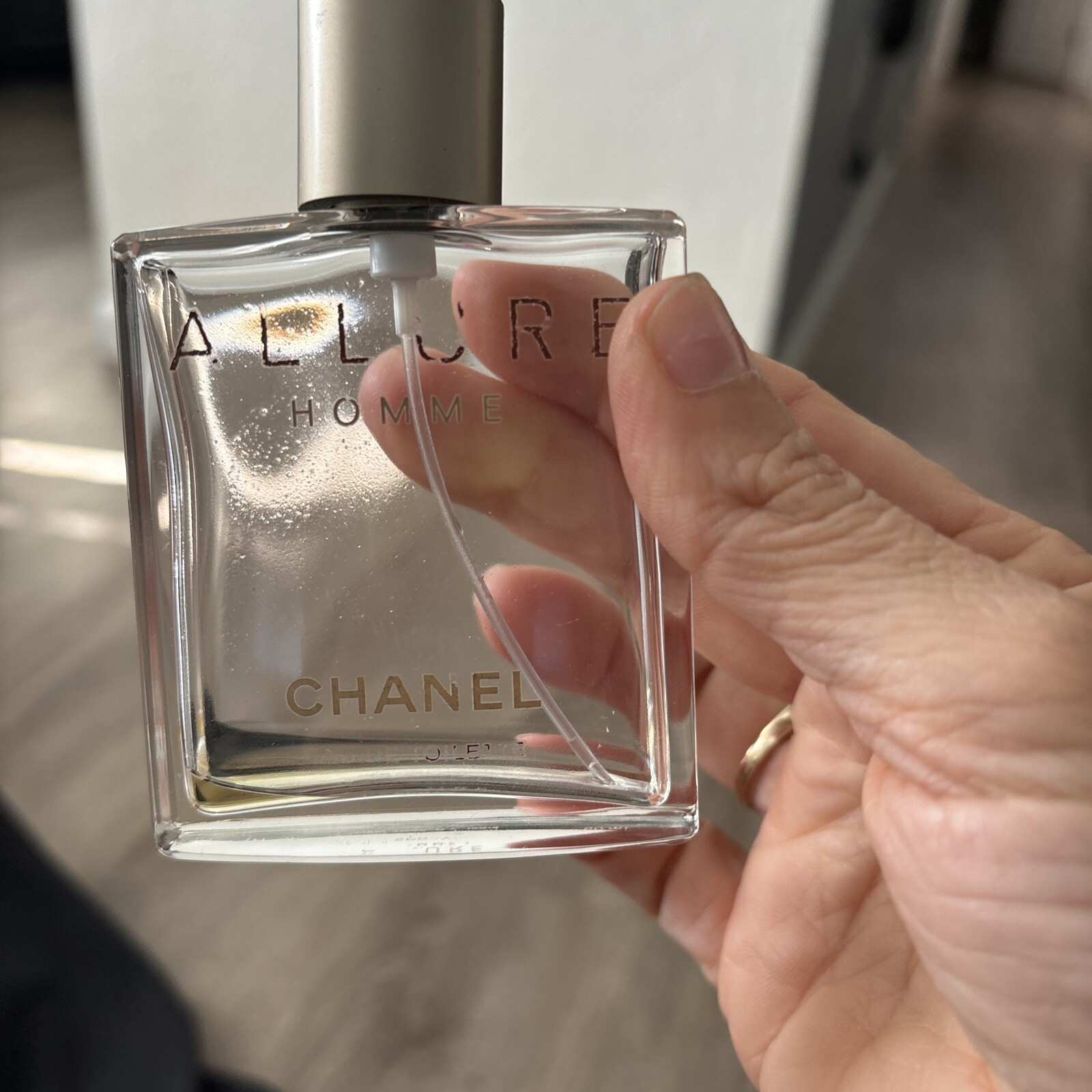 Rare Allure Homme Edt 50ml/1.7oz Spray Bottle Empty Vintage See Pics | eBay