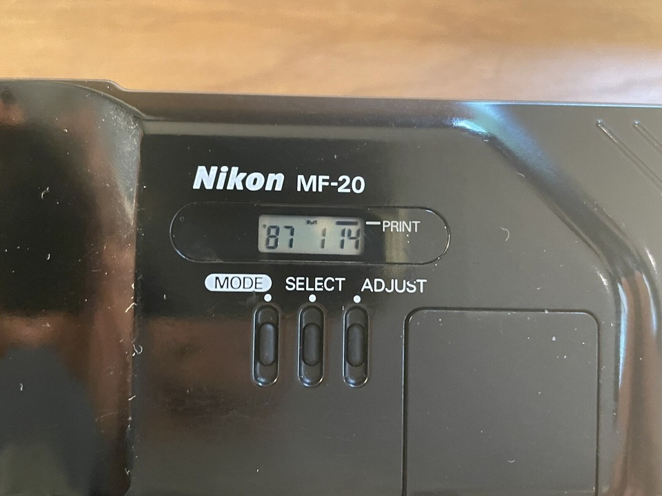 *Near Mint in Box* Nikon MF-20 Data Back for F-801 N8008 From Japan #A5 ...