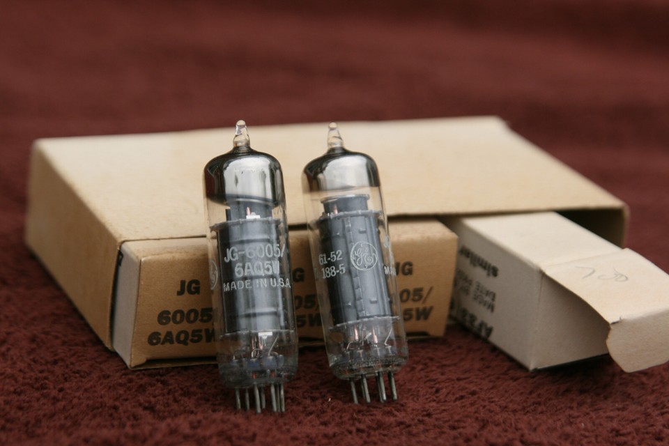 Qty 5) GE 6005 6AQ5W tubes, NOS, tested Vintage Electronics | eBay
